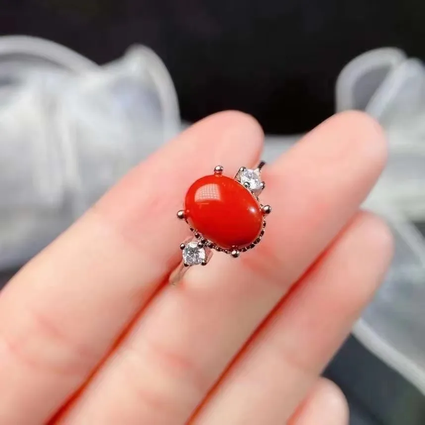 Coral Stone Ring