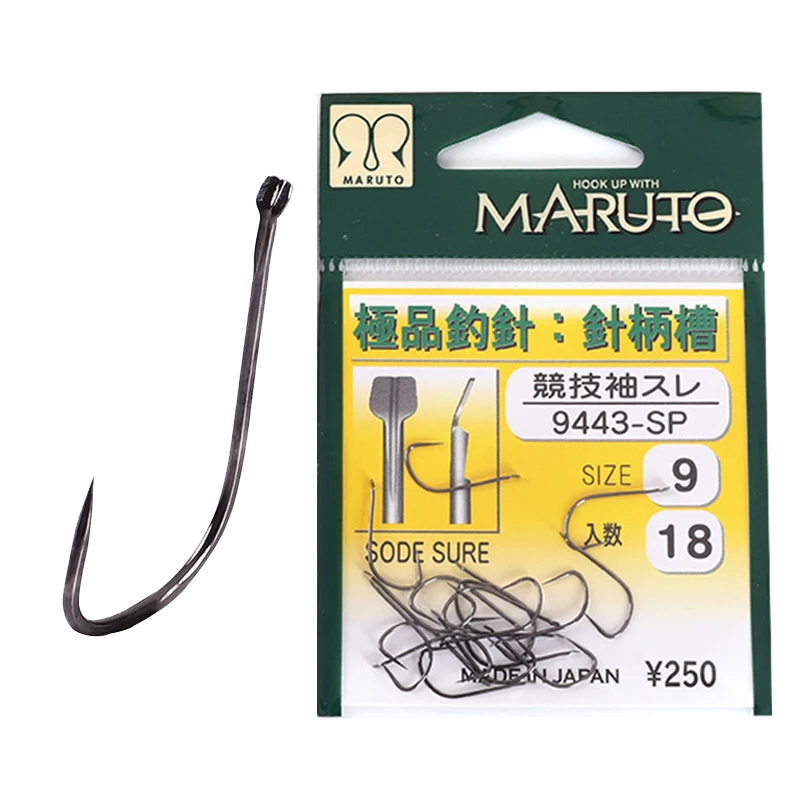MARUTO Barbless Fish Hook with Sleeve Non-Barb Needle Handle Slot ...