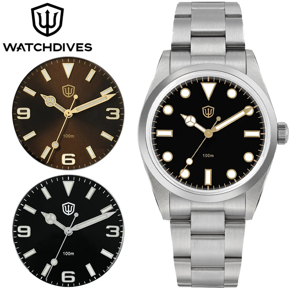 Watchdives WD1016 V3 Vintage Watch VH31 Quartz Movemet Stainless Steel ...