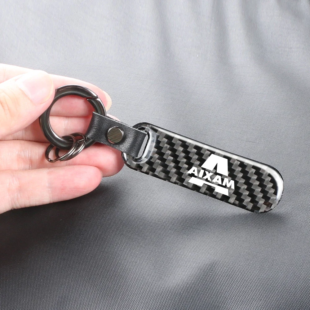 Car-Key-Chain-Carbon-Fiber-Auto-Accesssories-For-Aixam-Minauto-Mega ...