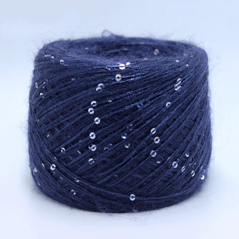 300g-lot-Sequins-thread-Wool-Blend-Silk-yarn-for-knitting-crocheting ...