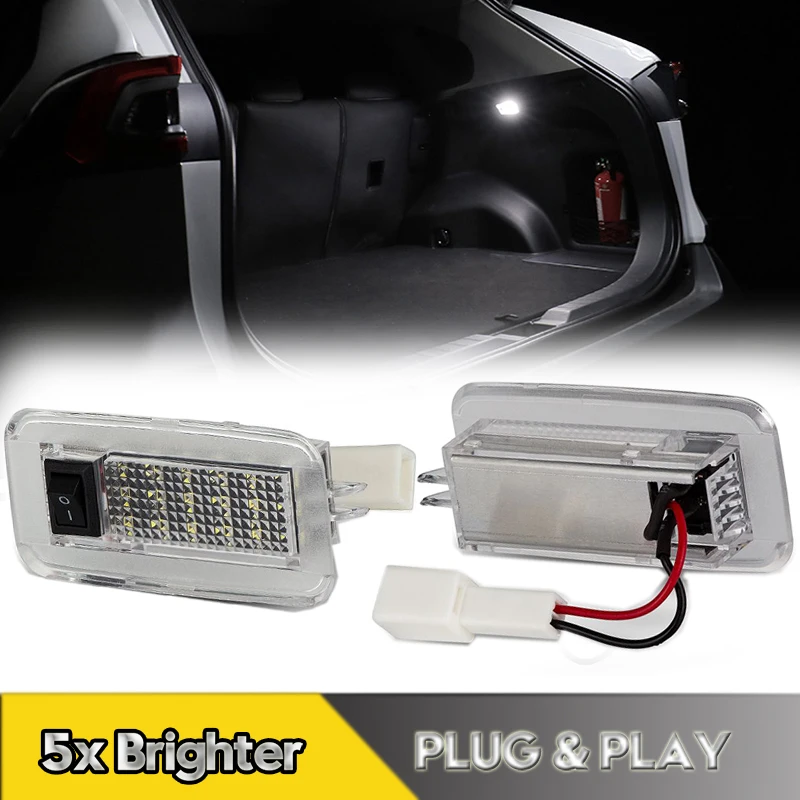 1PC LED 6000K Luggage Trunk Lamp Interior Light Compartment Lamps For ...