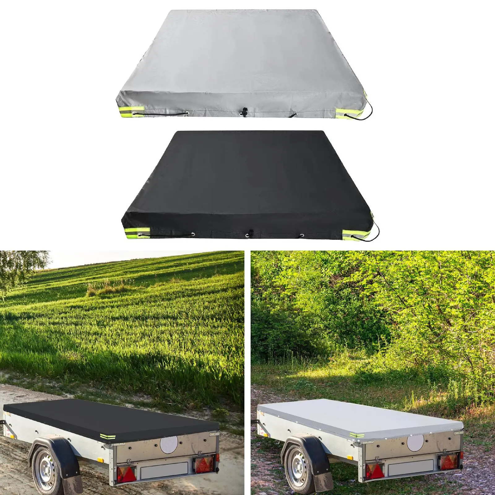 Trailer Cover Sun Protection Easy Installation Outside for Car Trailers ...