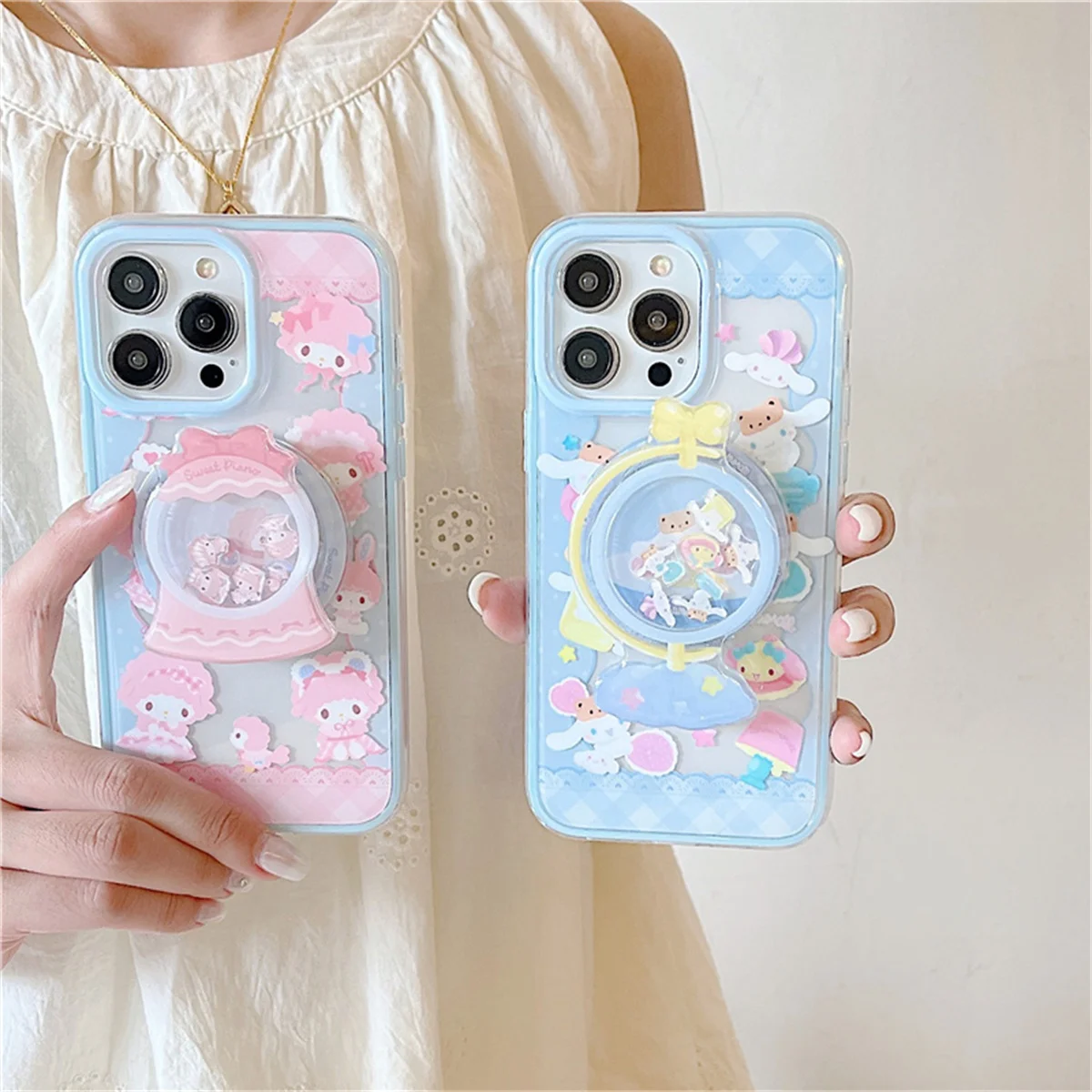 Korean Cute Melody Magnetic Phone Case For iPhone 16 Pro 15 14 Pro Max ...