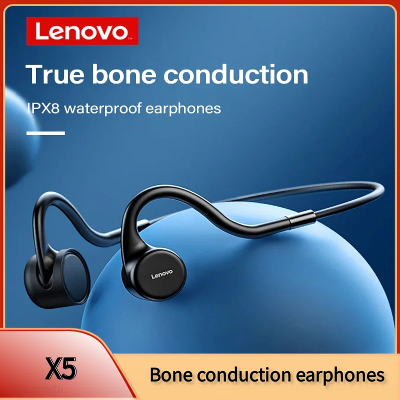 Original-Lenovo-X5-Bone-Conduction-Earphone-Bluetooth-Wireless ...