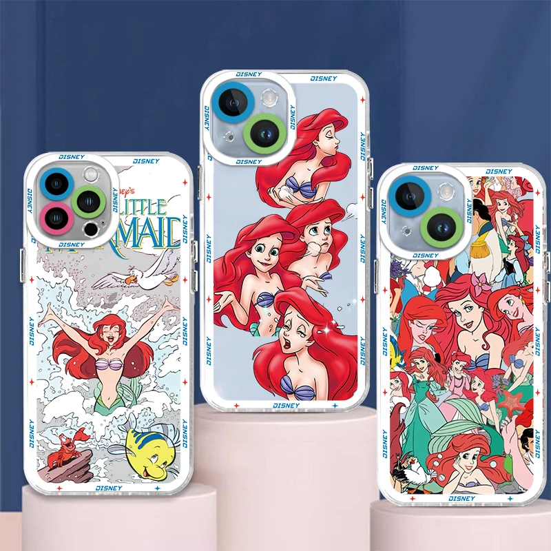 Disney-Ariel-Princess-Clear-Phone-Case-For-Apple-iPhone-15-14-13-12-11 ...