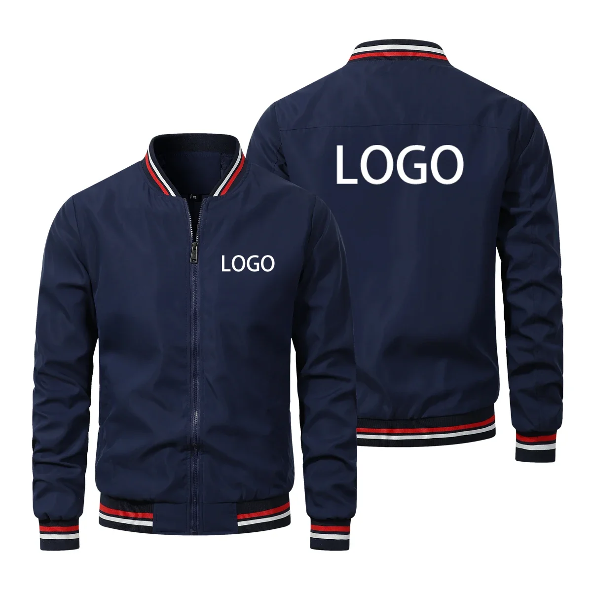 Custom-Logo-Men-s-Jackets-Brand-Spring-Autumn-Windproof-Print-Zipper ...