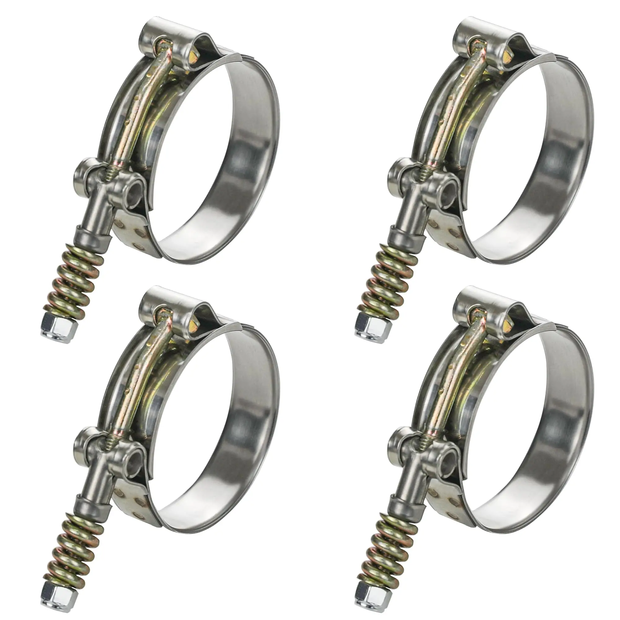 4PCS-Stainless-Steel-Pipe-Clamp-with-Spring-Turbo-Intercooler-Heavy ...