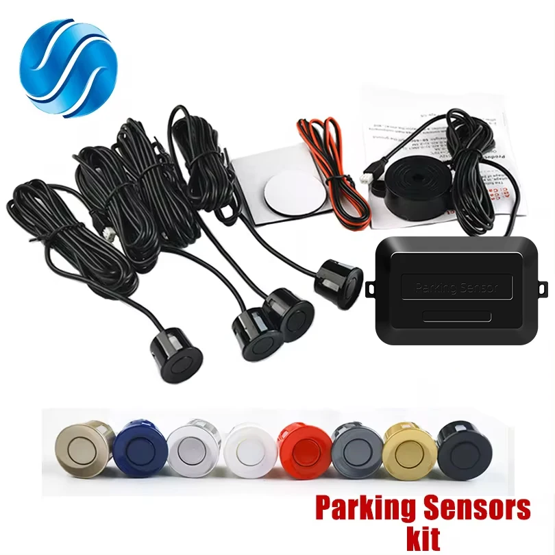 SINOVCLE Car Parking Sensor Kit Buzzer 4 Sensors With Drill Hole Saw ...