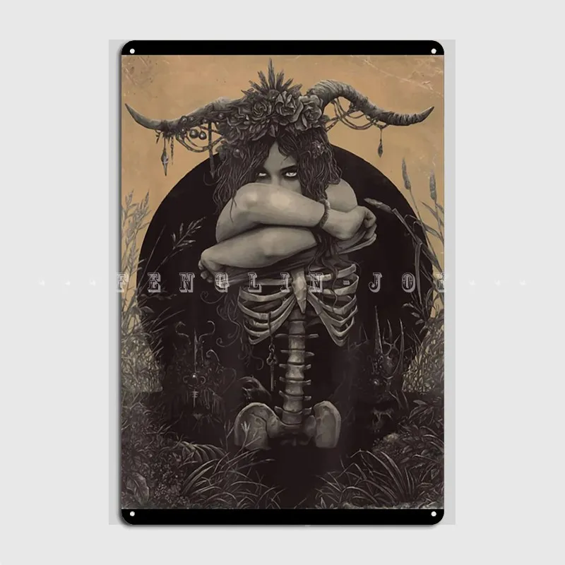 Occult-Gothic-Witchcraft-Metal-Sign-Cinema-Garage-Home-Printing-Plaques ...