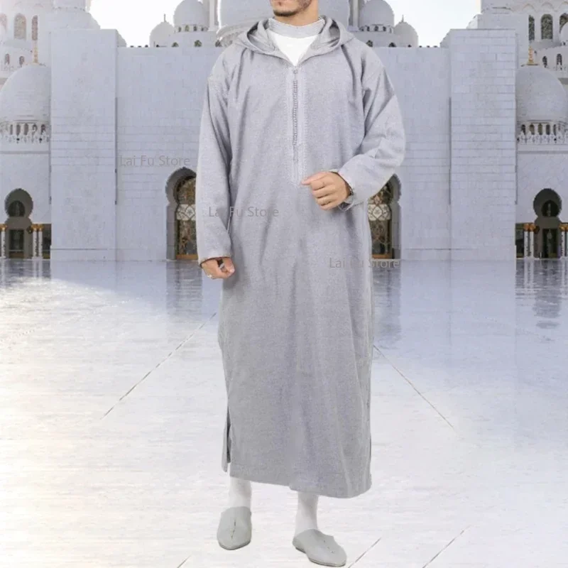 Men Muslims Kaftan Islamic Arabic Robes Patchwork Vintage Middle East ...