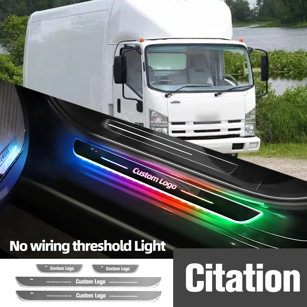 Carro-Porta-Sill-LED-Light-Logotipo-personalizado-Bem-vindo-Limiar ...