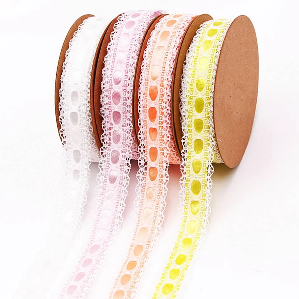 15mm wide /5m lace ribbon DIY handmade material Headwear Hair bow home ...