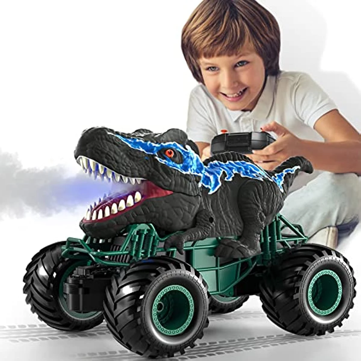 Yard Remote Control Dinosaur Toys Rc Car Spray Off-road Climbing Vehicle Tyrannosaurus Rex ...