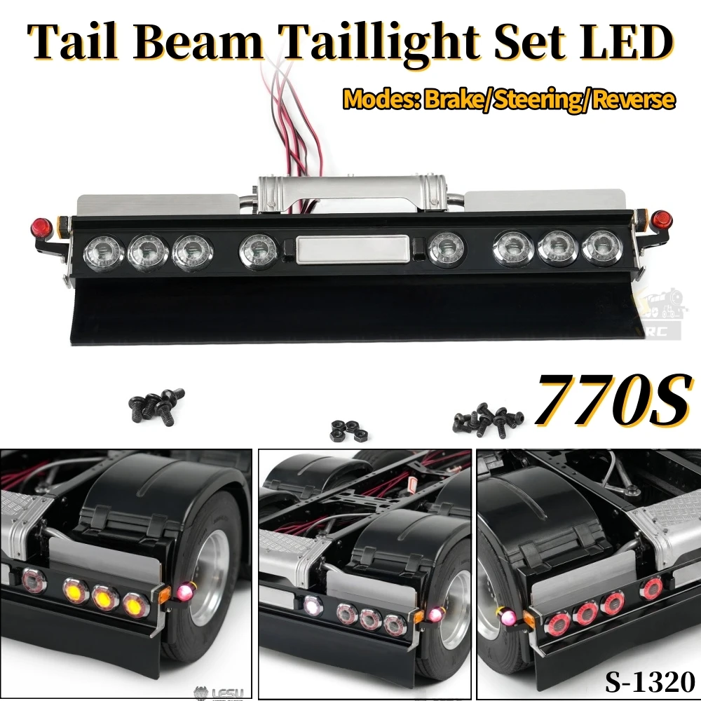 770S Tail Beam Taillight Set LED Brake Steering Reverse Lights 3 Modes ...