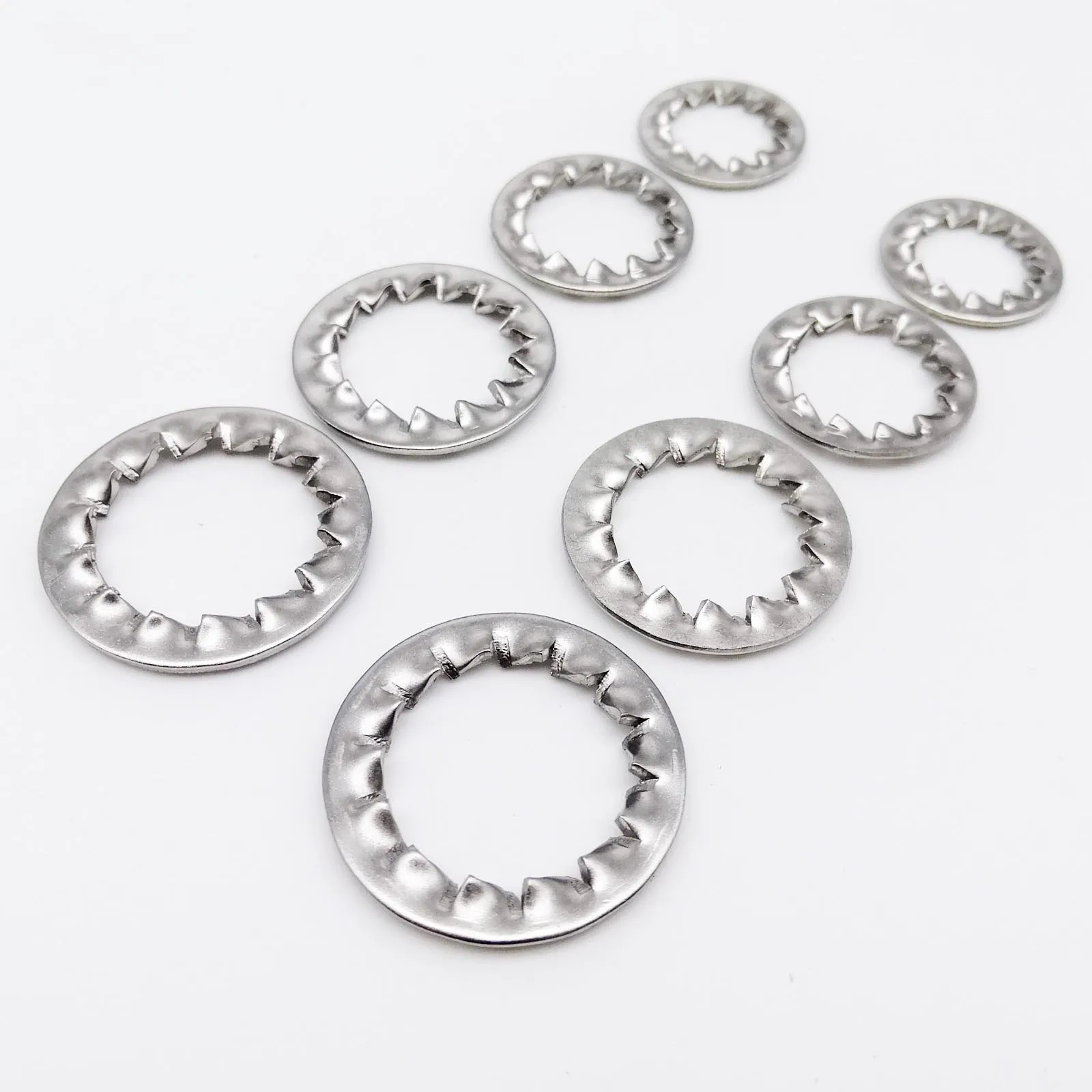 304 inoxidável Steelinternal anilhas Dente M3 M4 M5 M6 M8 M10 M12 M14 ...