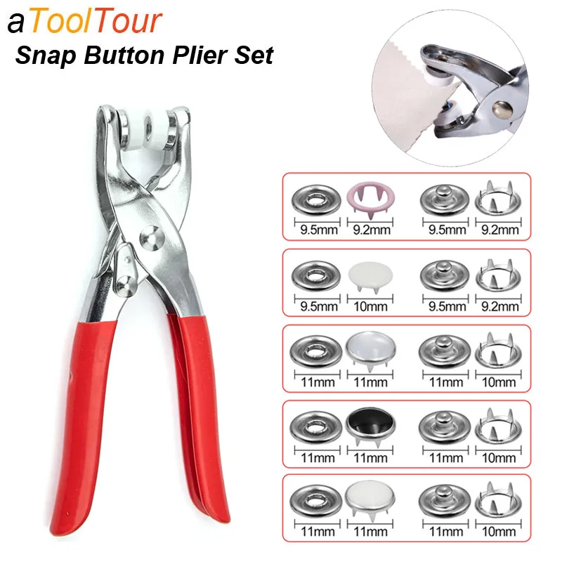 DIY-Metal-Tick-Snaps-com-Fixador-Alicates-Set-Press-Tool-Kit-para ...