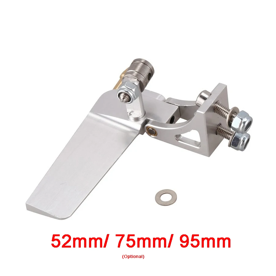 1-Piece-Aluminum-52-75-95mm-Water-Rudder-for-RC-Boat-Fits-Electric-Boat ...