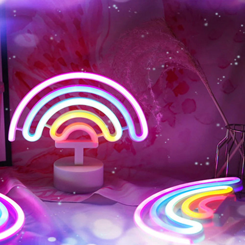 LED-Neon-Modeling-Lights-Rainbow-Decorative-Lights-Multi-color-AAA ...