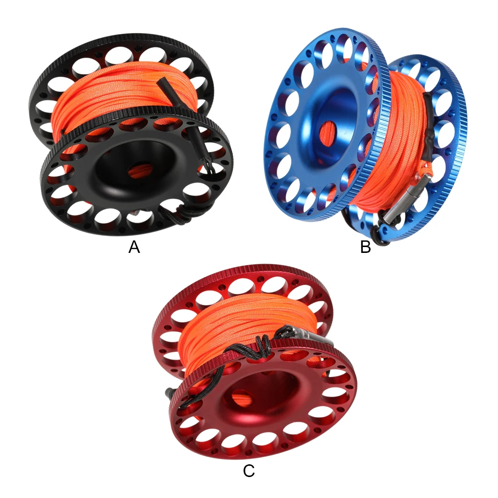 Dive Reel Professional High Density Rope Aluminum Cave Scuba Diving ...