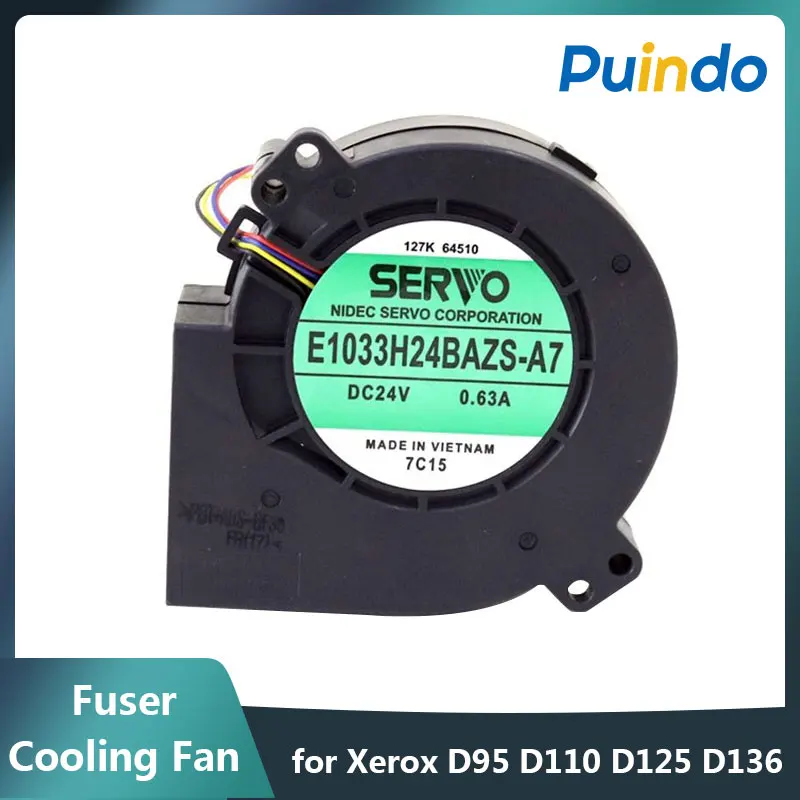 127K64510 Original Fuser Cooling Fan E1033H24BAZS-A7 for Xerox D95 D110 ...