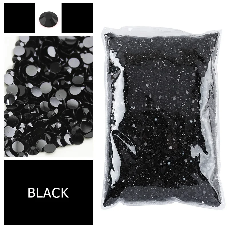black-2-5mm-wholesale-package-resin-rhinestones-flatback-round-glass ...