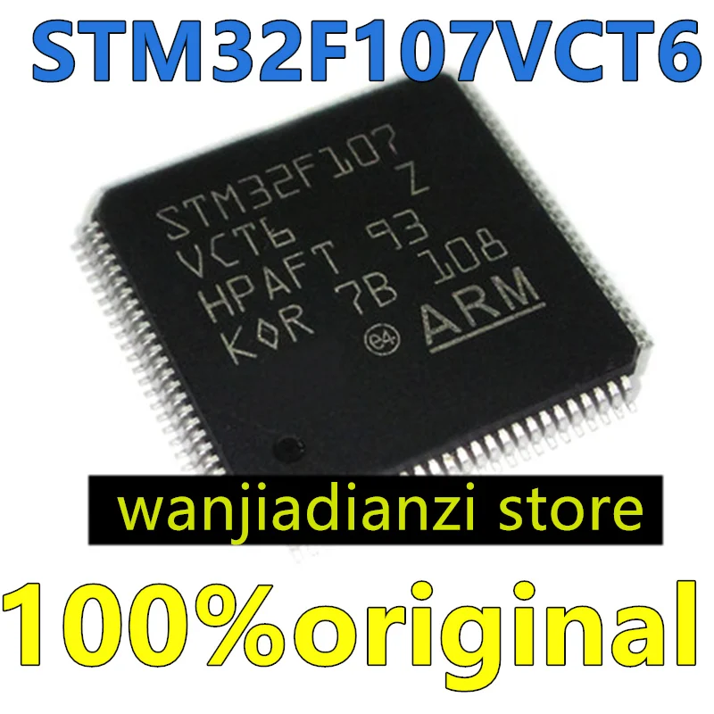 Original chip Stock STM32F107VCT6 32 bit microcontrollers MCU microcontroller LQFP 100 ...