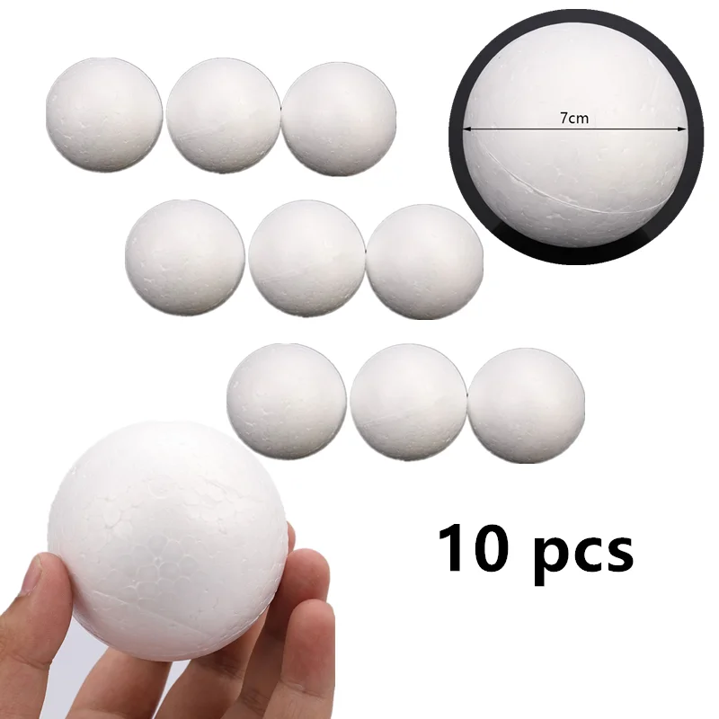 10Pcs-7cm-DIY-Party-Wedding-Ball-Spheres-Decoration-Crafts-70MM-Modelling-Polystyrene-Styrofoam ...