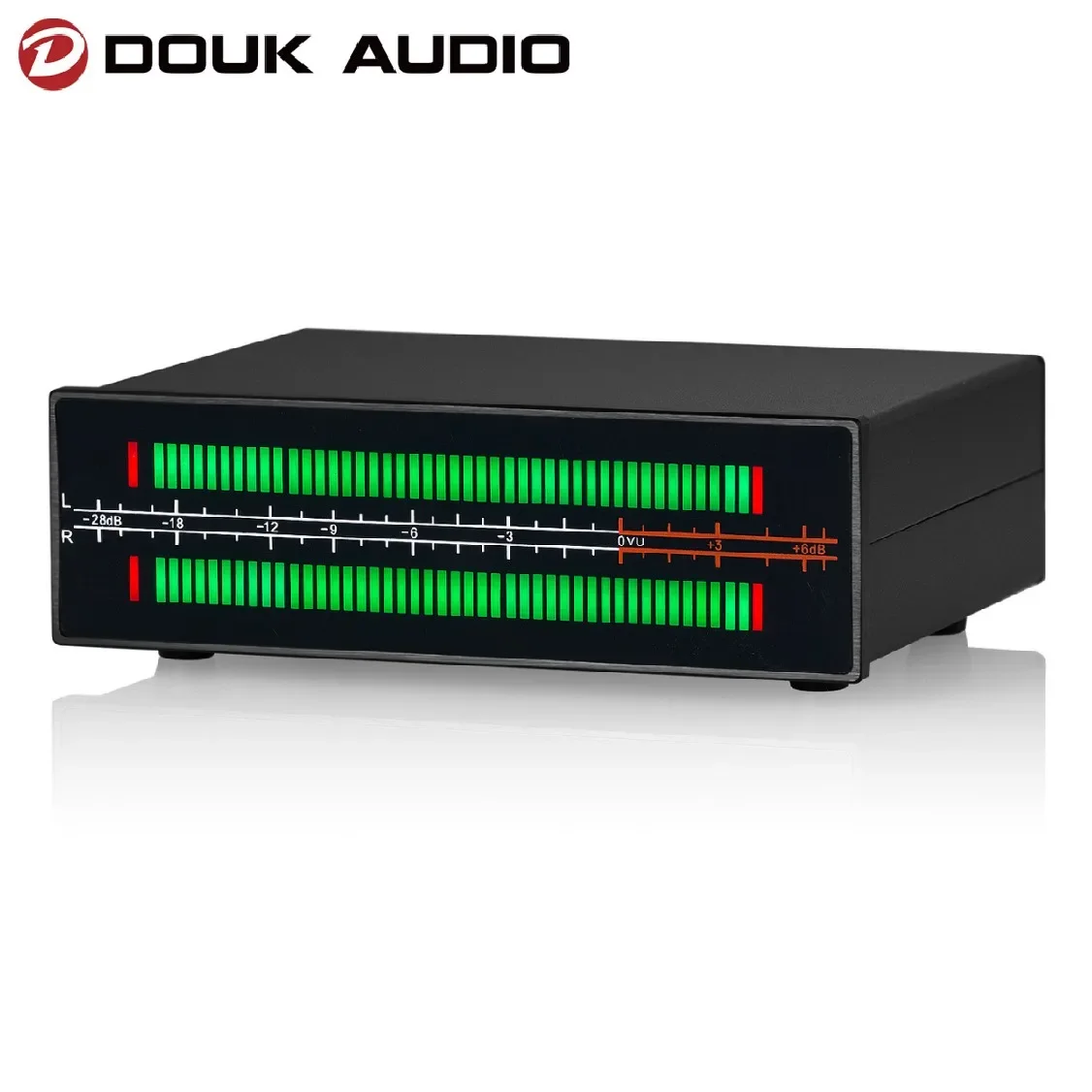 Douk Audio Dual Channel LED Sound Level Meter MIC+LINE Music Spectrum ...