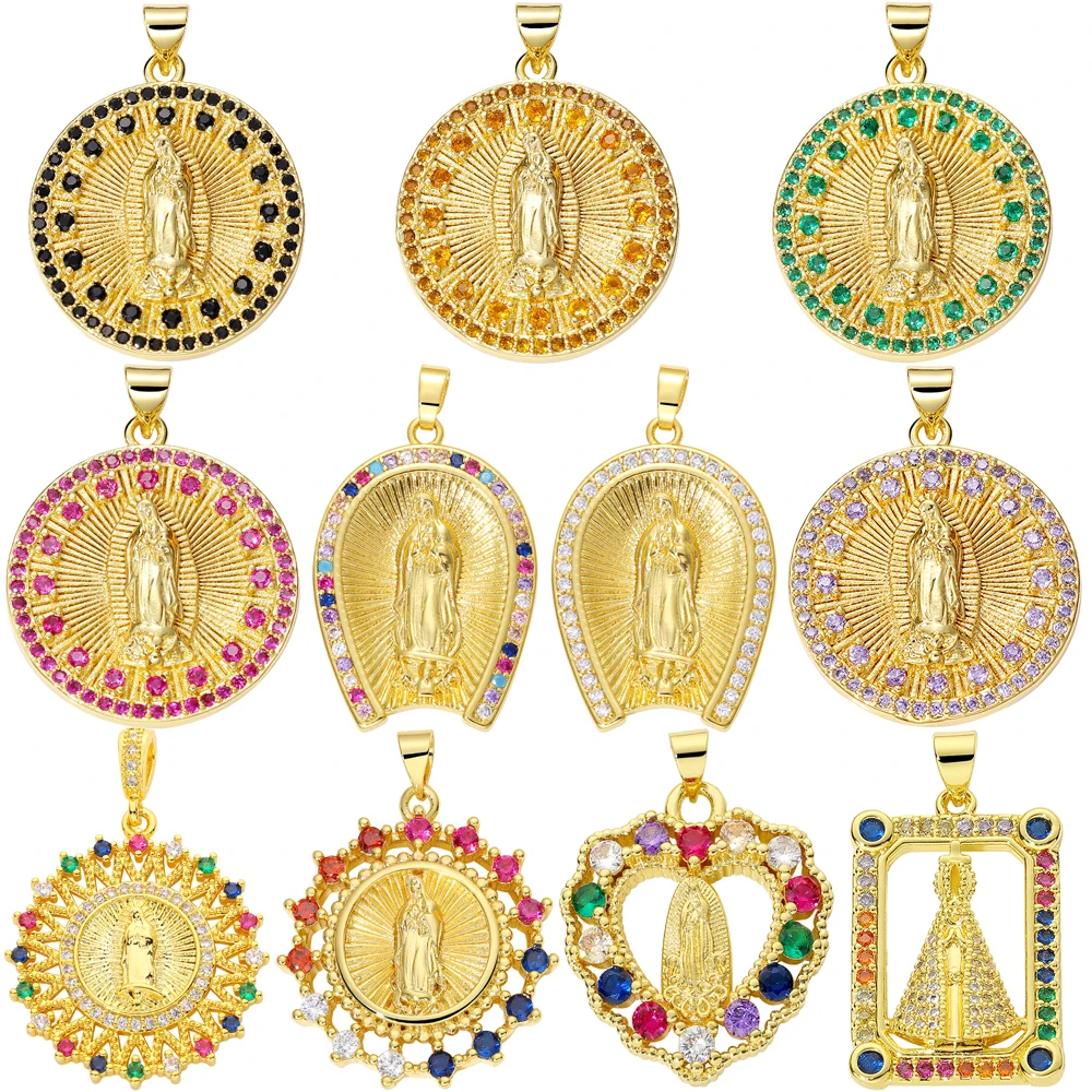 Juya DIY Religious Medals Souvenir Christian Pendant Supplies Handmade ...