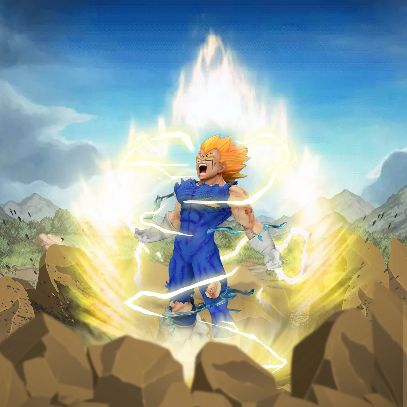 Majin Vegeta Final Explosion Wallpaper