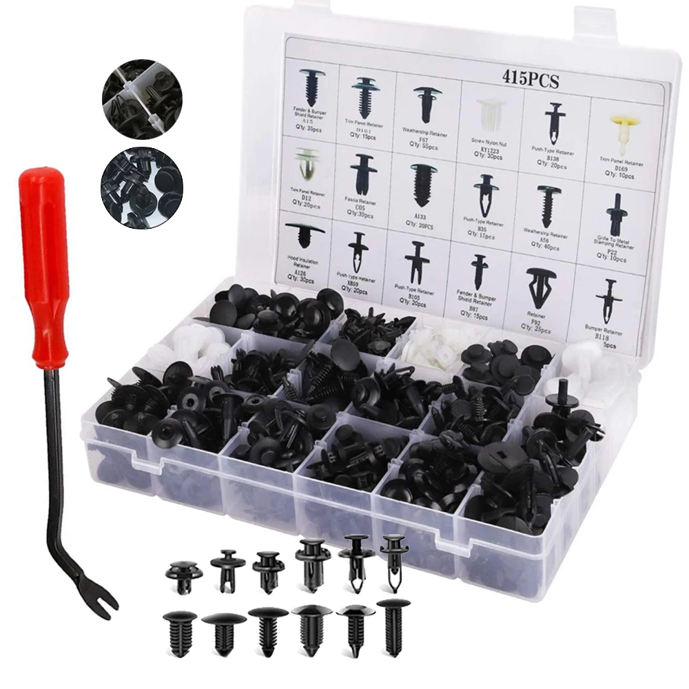 Auto-Bumper-Retainer-Clips-Car-Plastic-Rivets-Fasteners-Push-Retainer ...