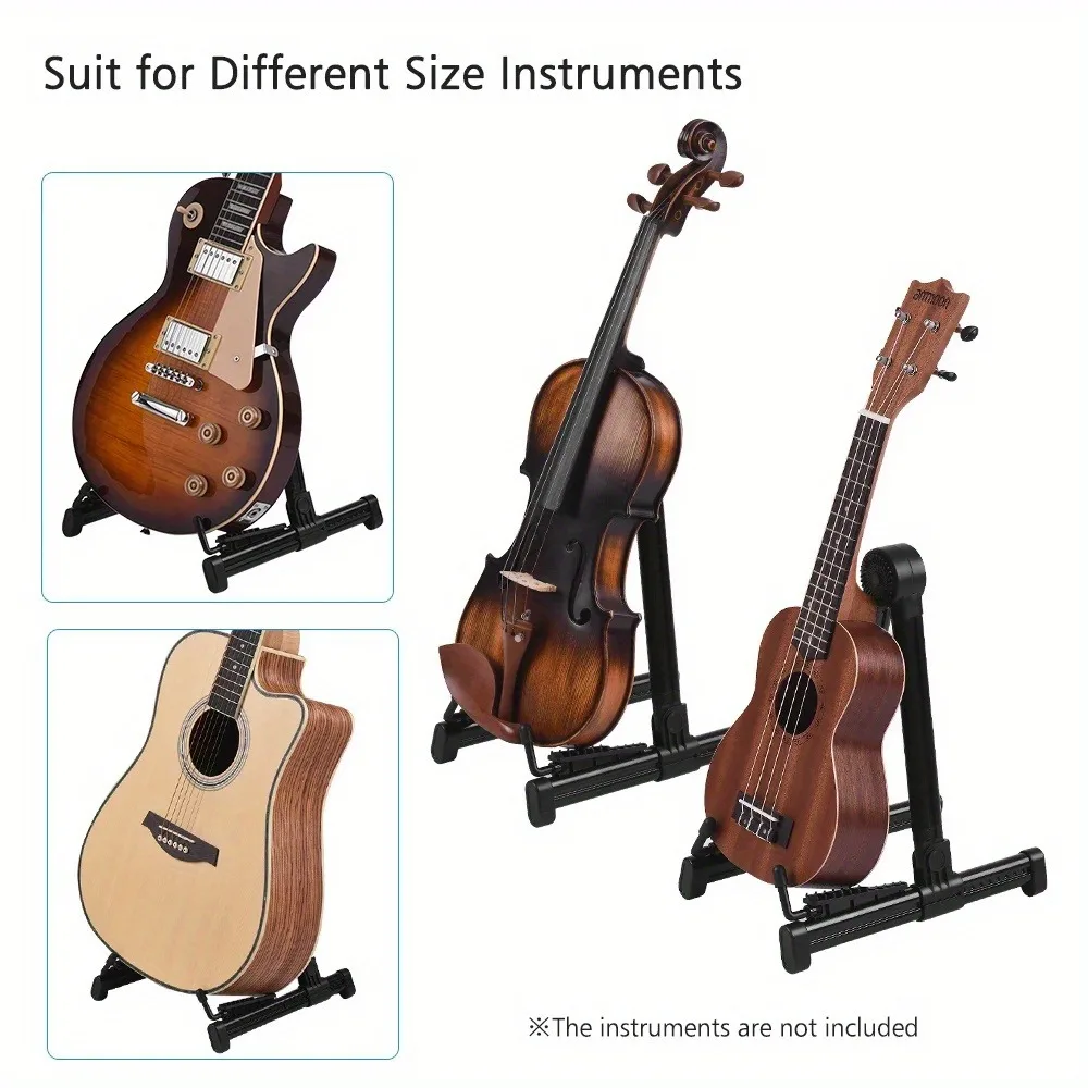 Adjustable-Guitar-Stand-Folding-Free-Standing-Holder-for-Acoustic ...