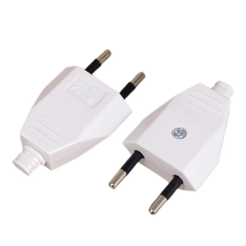 Rewirable（4.0mm) European Plug 250V 2.5A CE 2 Pin Wireless Male Plug ...