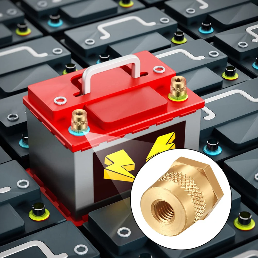 Battery Post Terminals Pair Positive Negative Charging Post Connector ...