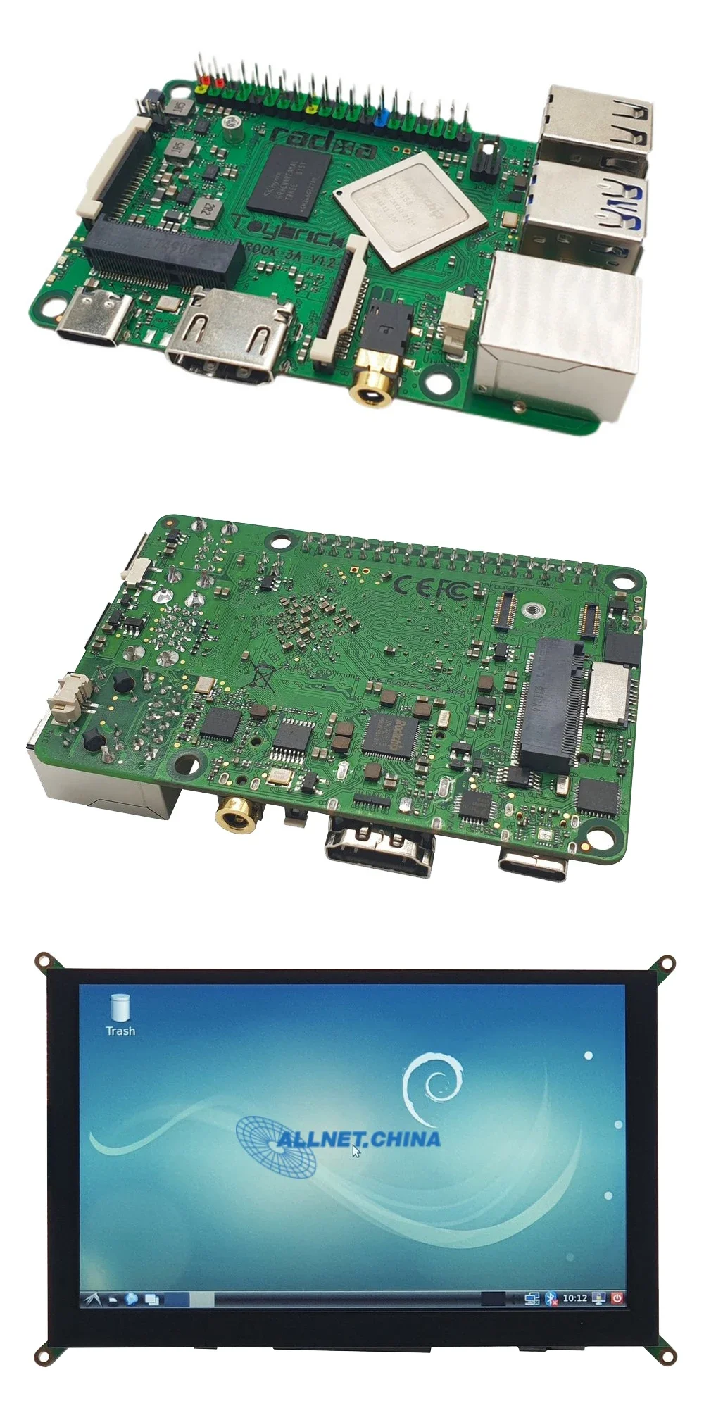 Radxa ROCK 3A SBC, Rockchip RK3568, Quad-core Cortex A55 | AliExpress