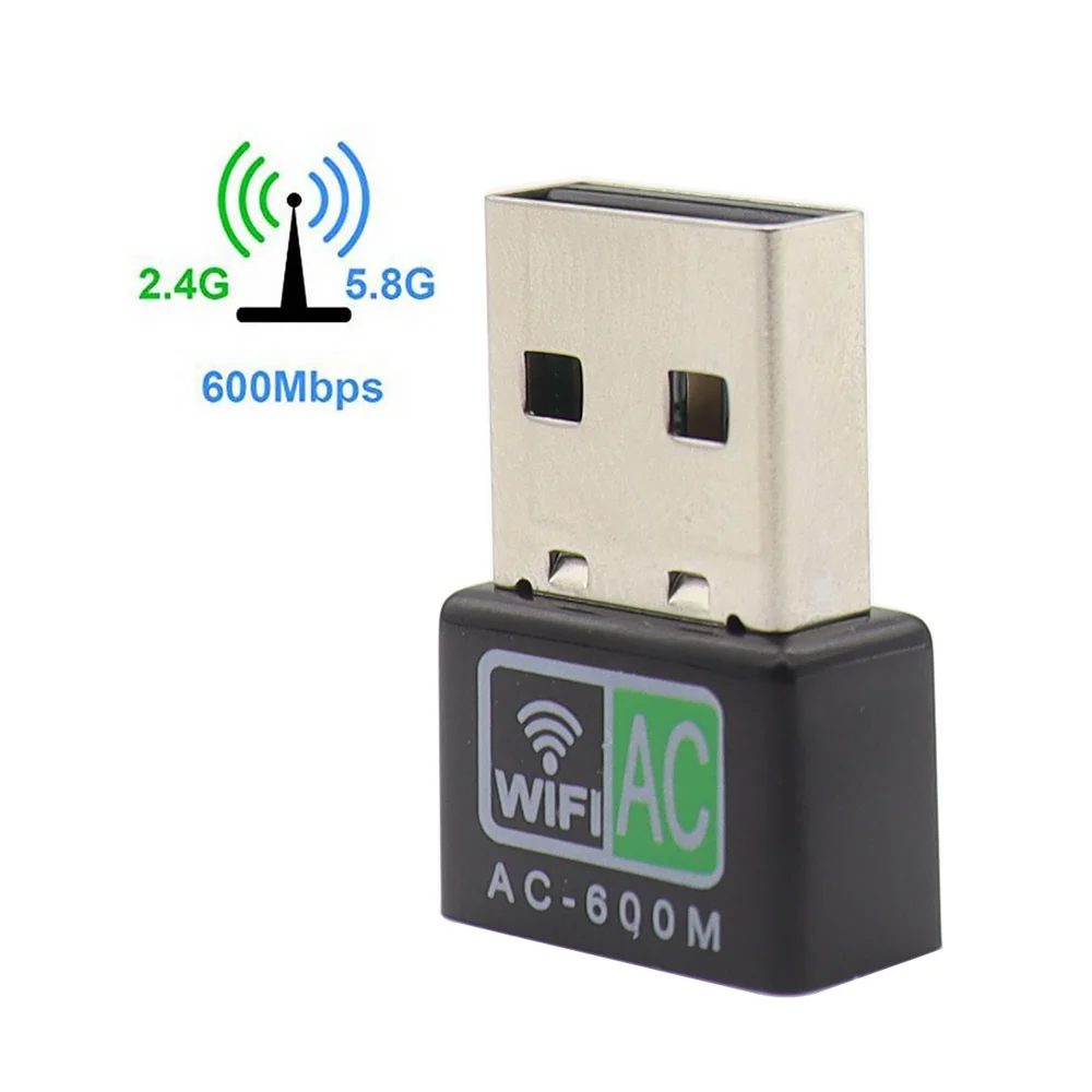 600Mbps USB Wifi Adapter Wi Fi Adapter 5ghz Antenna USB Ethernet PC Wi ...