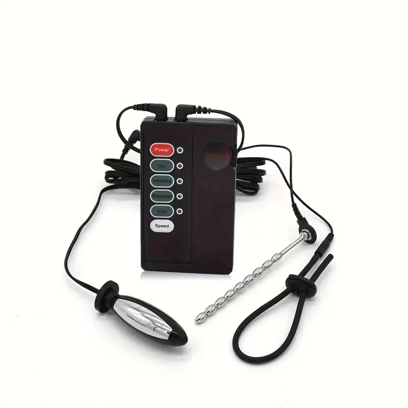 SM-Electric-Shock-Urethra-Player-Metal-Bead-Urethral-Sounding-Plug ...
