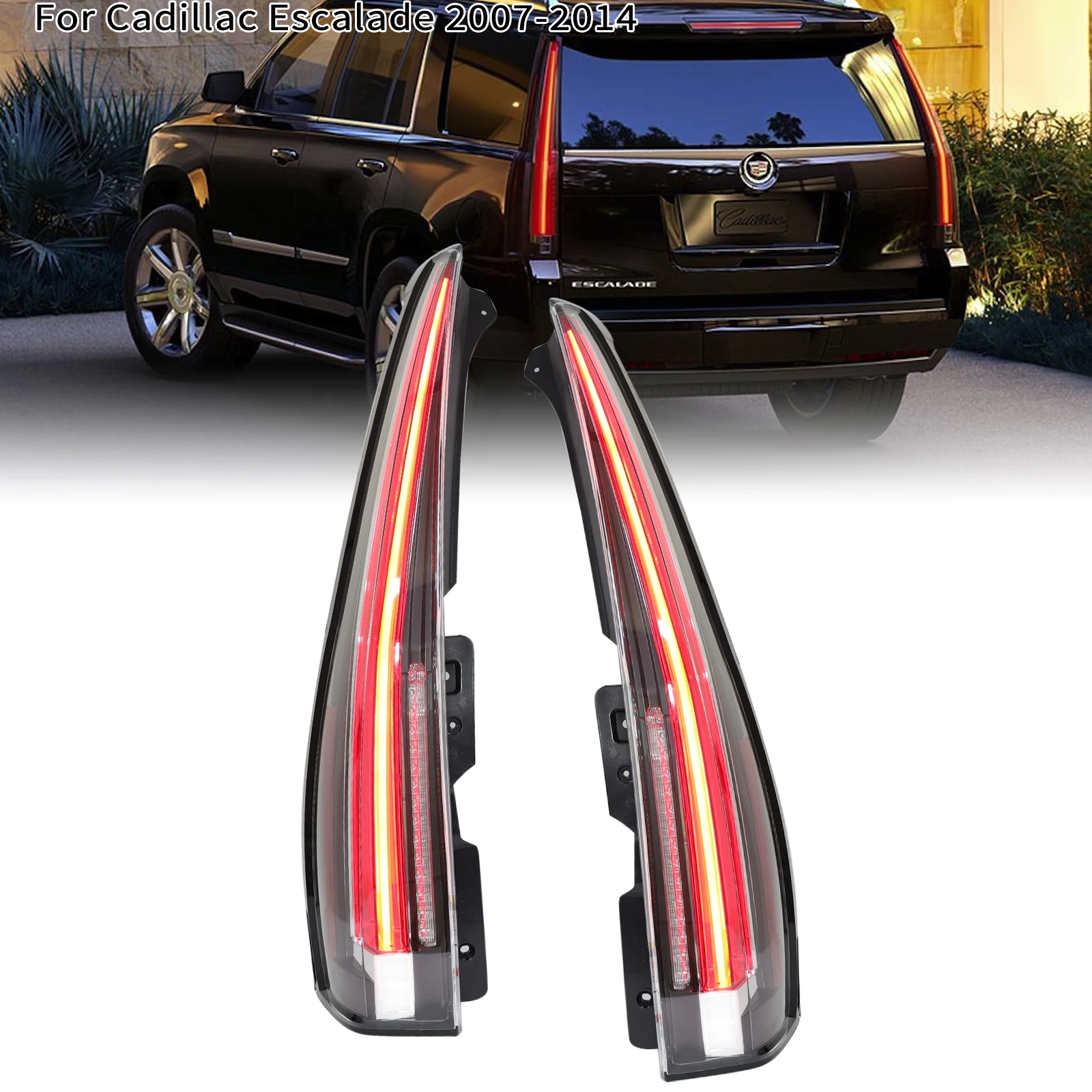 LED-Rear-Tail-Lights-For-CADILLAC-ESCALADE-2007-2008-2009-2010-2011 ...