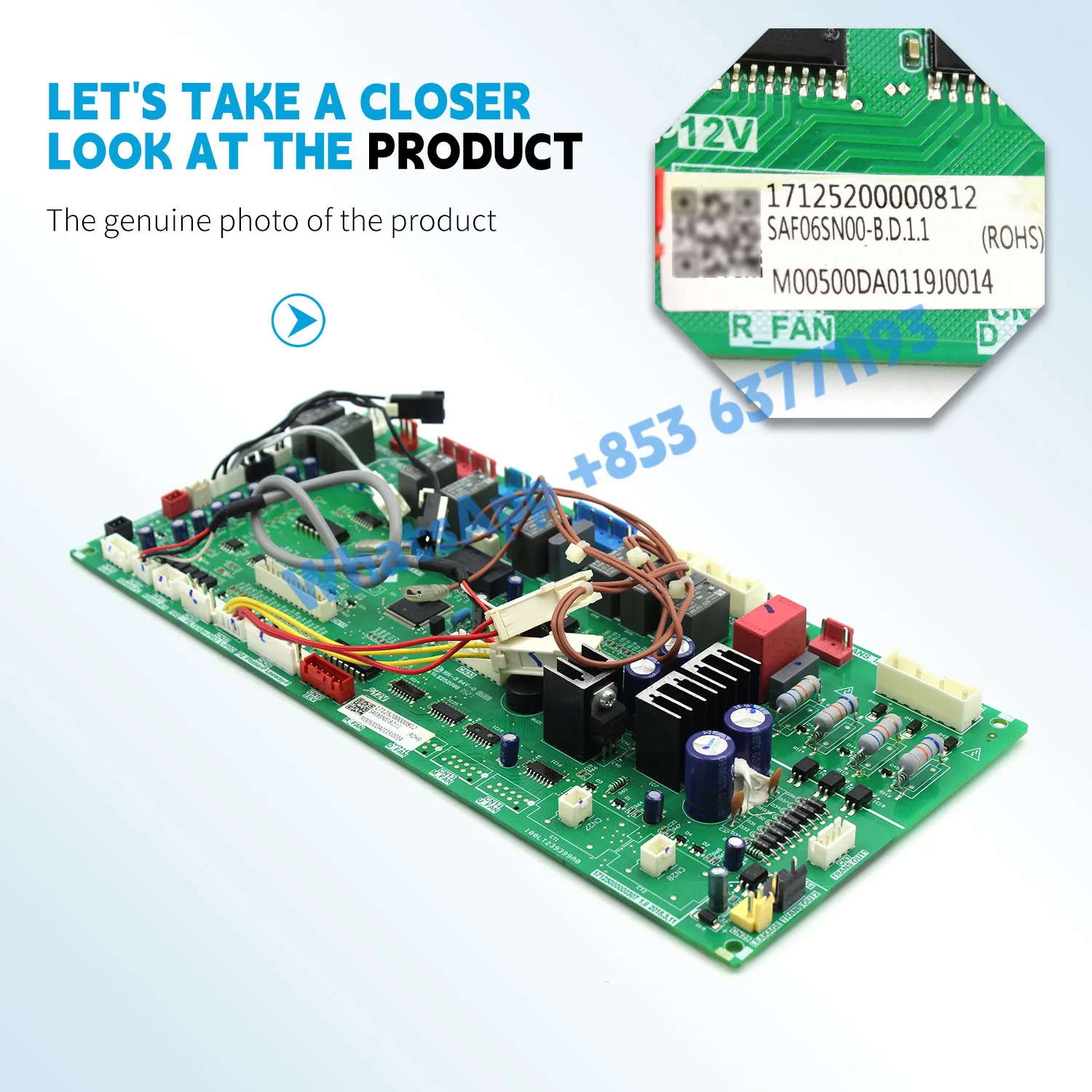 Indoor Main Control Board Assembly pcb 17125200000812 For Midea VRF ...