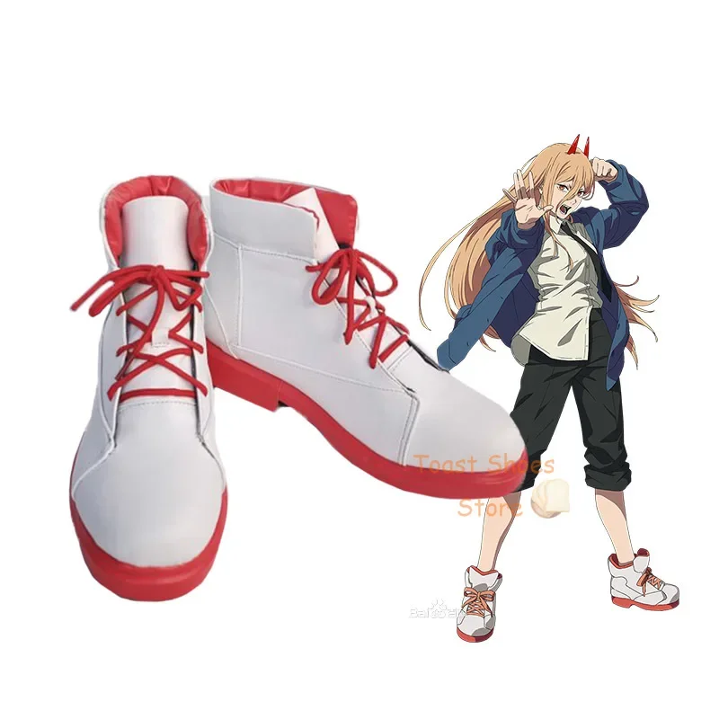 Anime Chainsaw Man Power Cosplay Shoes Comic Anime Game Role Play for ...