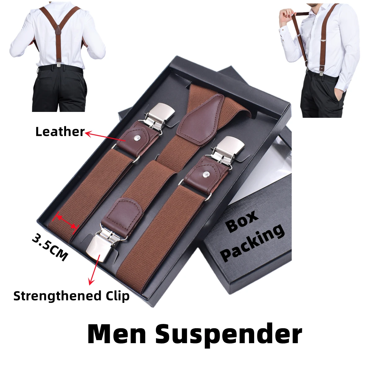 3-5CM-Men-s-Suspender-Y-Shaped-3-Clips-Leather-Suspenders-Wide-Strap ...