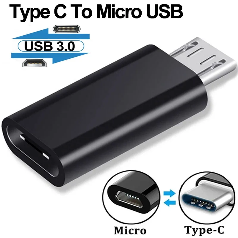 USB Type C To Micro USB Android Adapter Connector for Phone Tablet ...