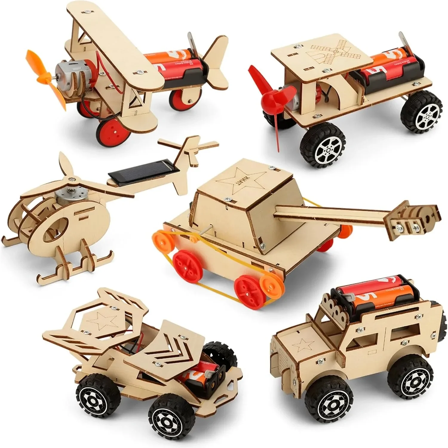 Kits-para-constru-o-de-carros-com-tanque-de-helic-ptero-6-em-1-Kits ...