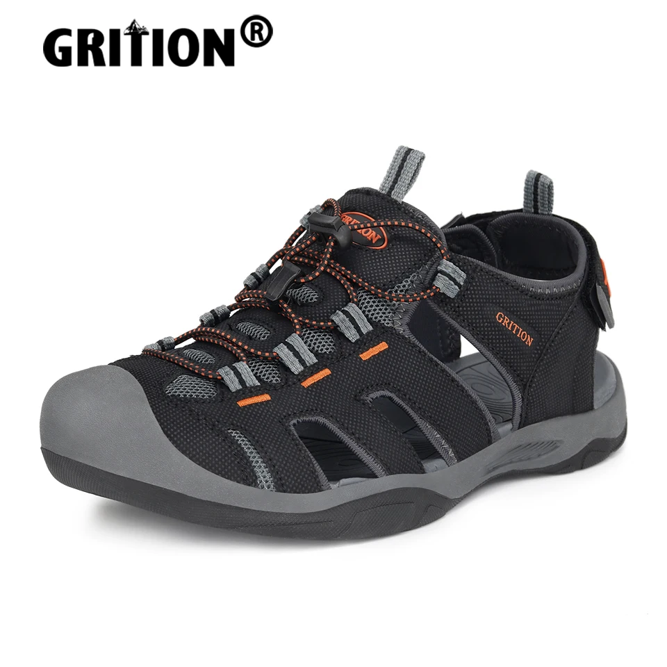 GRITION-Men-Sandals-Summer-Breathable-Outdoor-Hiking-Beach-Flat-Male ...