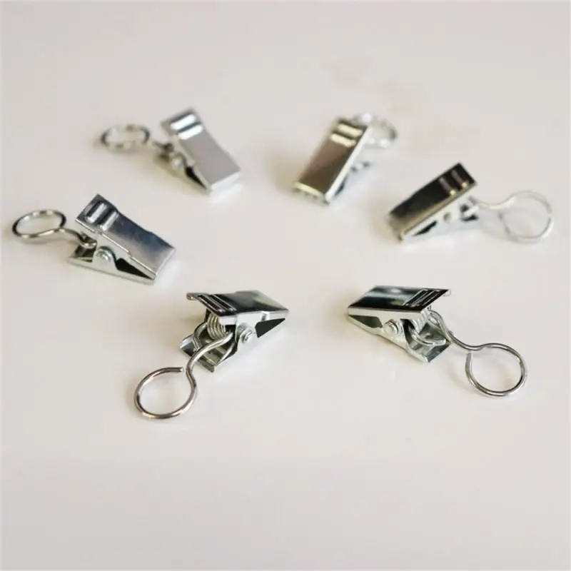 Stainless-Steel-Curtain-Clips-with-Hook-Sturdy-Durable-Window-Curtain ...