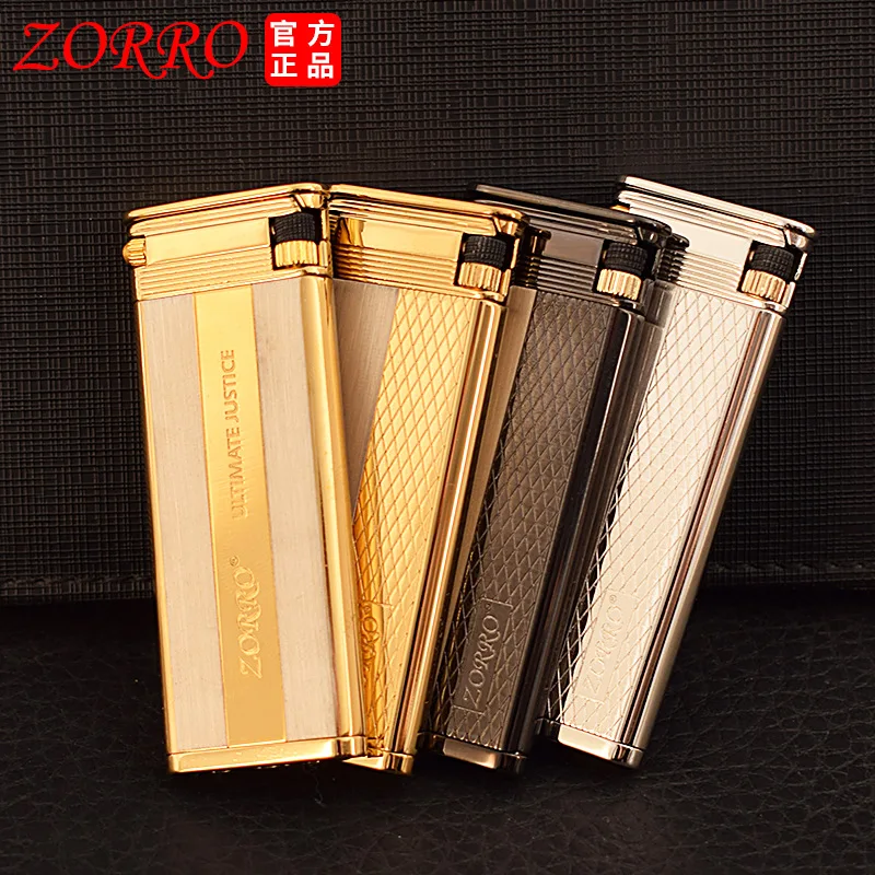 Retro Classic windproof Cigarette Lighters Thin inflatable Kerosene ...