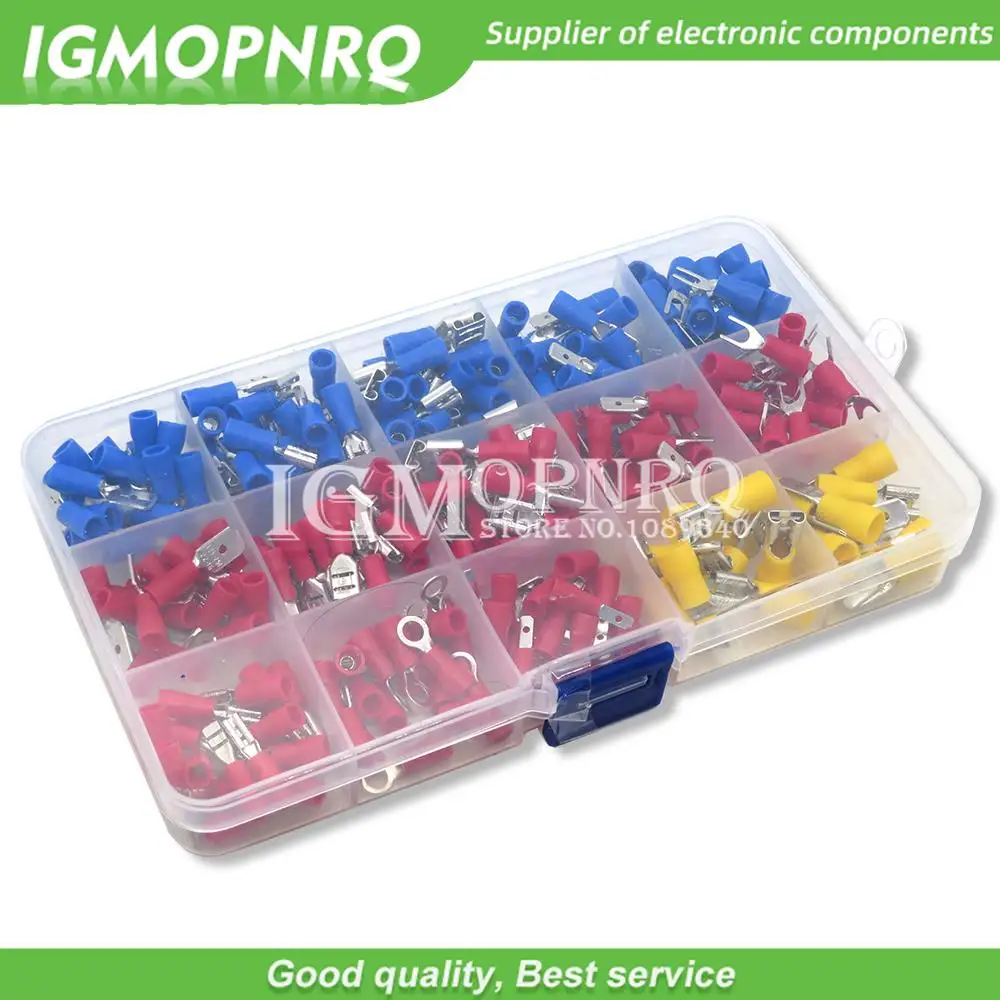 280pcs-set-Cable-Lugs-Assortment-Kit-Wire-Flat-Female-and-Male ...
