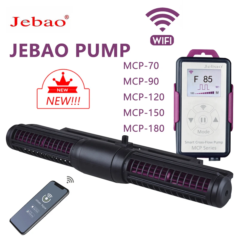 Jebao Jecod Marine Aquarium Wave Maker Cross Flow Wave Pump Mcp-70 Mcp-90 Mcp-120 Mcp-150 Mcp ...