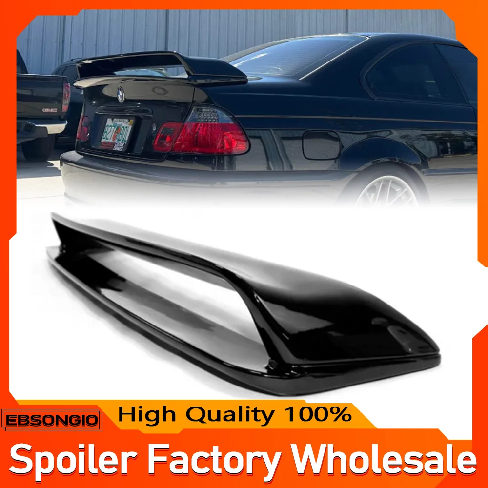 LTW GT Style Low Kick Rear trunk Spoiler wing for BMW 3 Series E46 ...